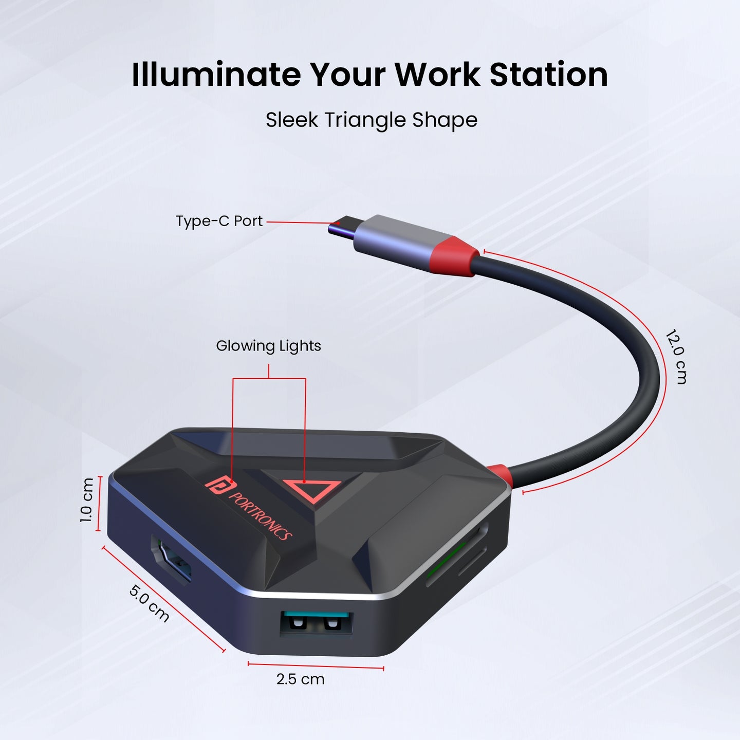 Buy Portronics Mport 6C USB Hub With 6 in 1 Multiport Hub
