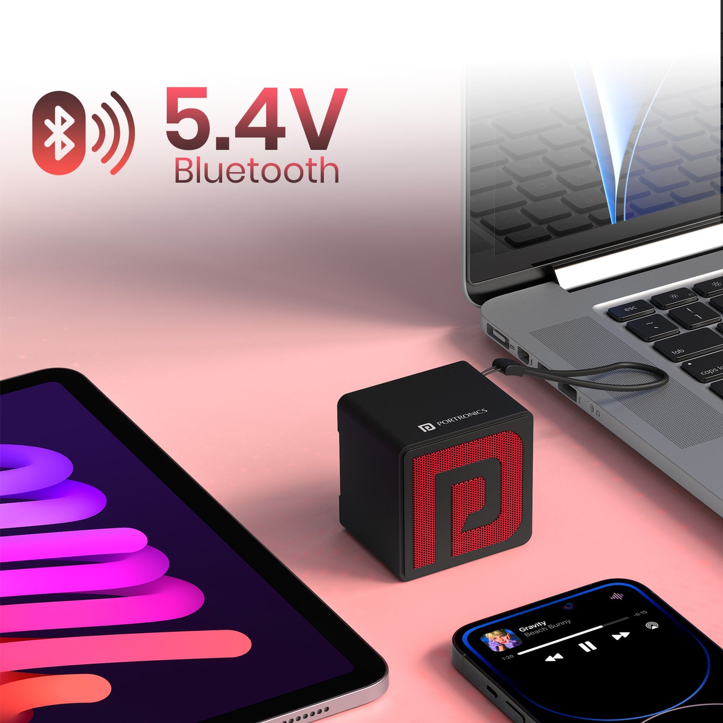 Shop Portronics Nugget Mini Bluetooth Speaker with HD Sound