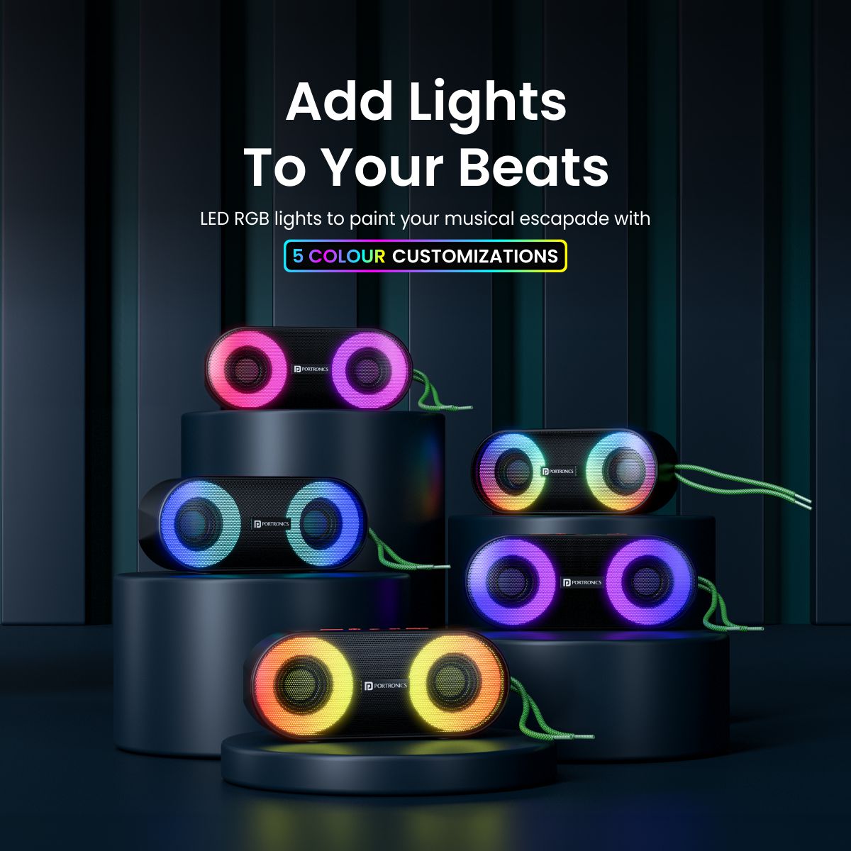Buy Portronics Pixel 3: 10W Portable Speaker for Rich Audio Experience