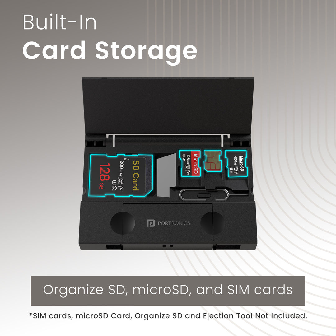 Portronics Mport 30 Plus USB Port and MicroSd Card Reader