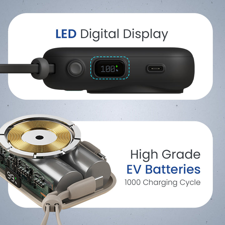 Portronics Power Shutter Magnetic 10000mah Power Bank Online