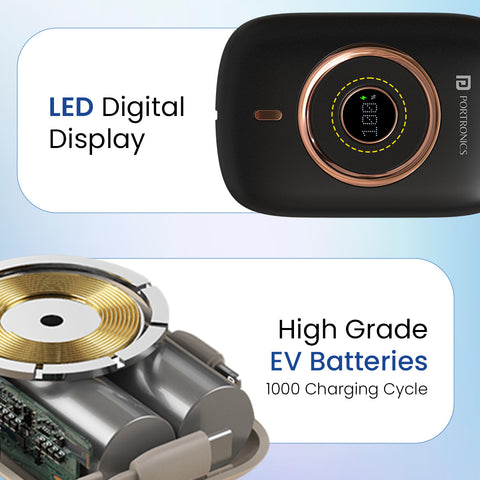 Portronics Power Shutter Pro 10000mah Power Bank for iPhone