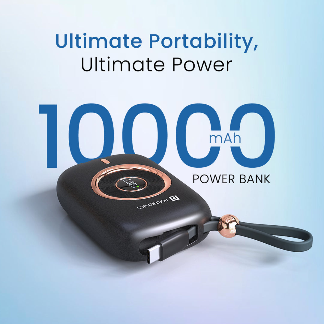 Portronics Power Shutter Pro 10000mah PowerBank for iPhone