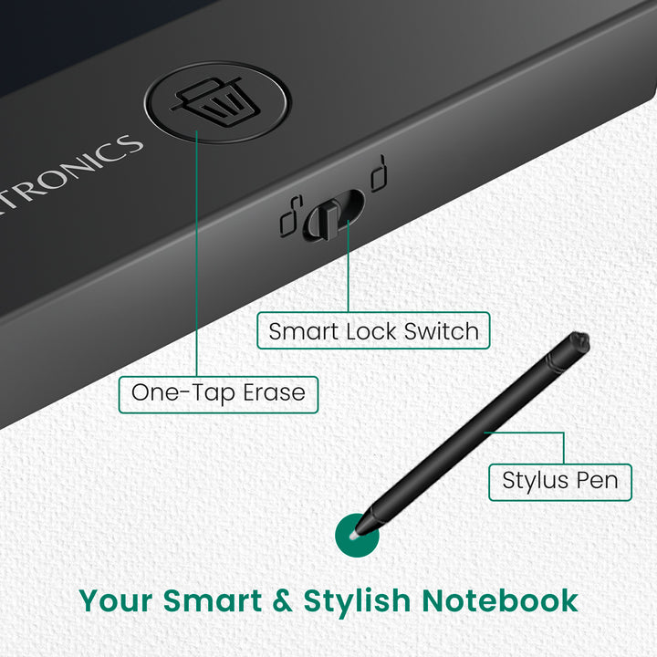 Buy Portronics New Ruffpad 22 Re-writable LCD Writing Pad