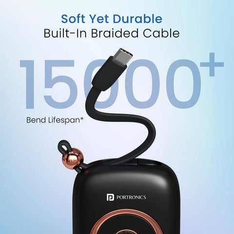 Portronics Power Shutter Pro 10000mah Power Bank for iPhone