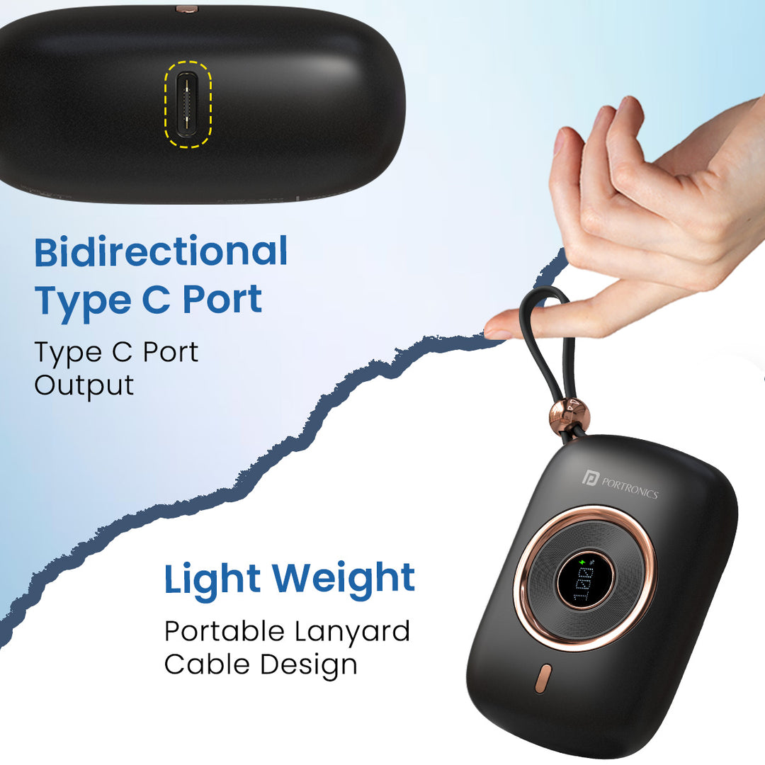 Portronics Power Shutter Pro 10000mah PowerBank for iPhone