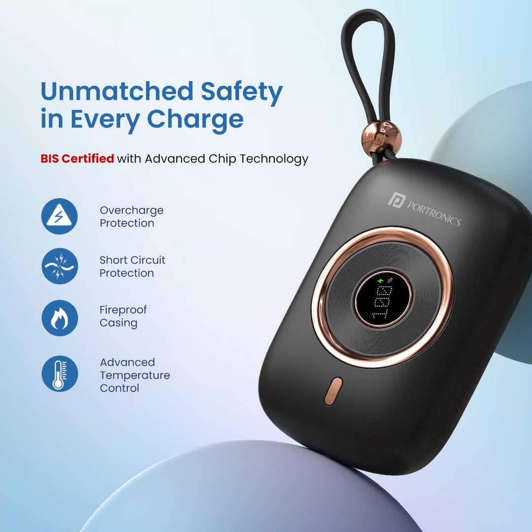 Portronics Power Shutter Pro 10000mah PowerBank for iPhone