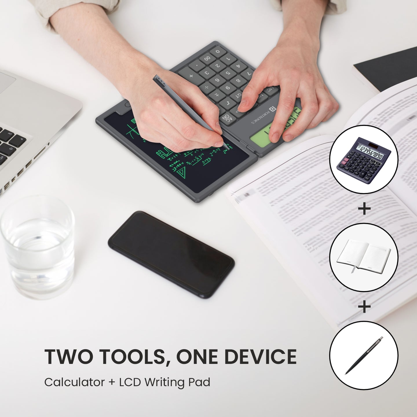 Buy Portronics Ruffpad Calc Digital Writing Pad with Transparent Screen