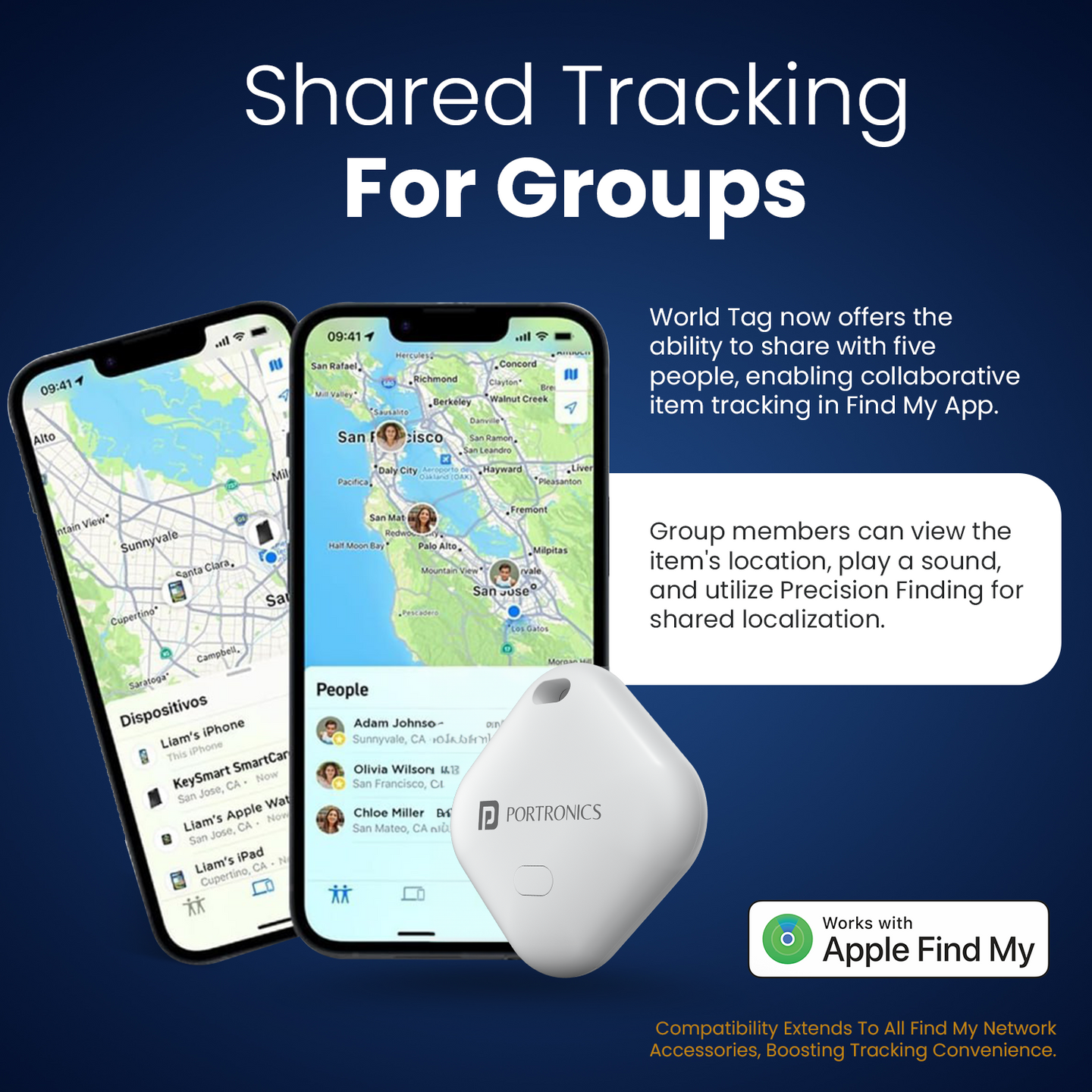 Shop Portronics World Tag Location Tracker for Iphone
