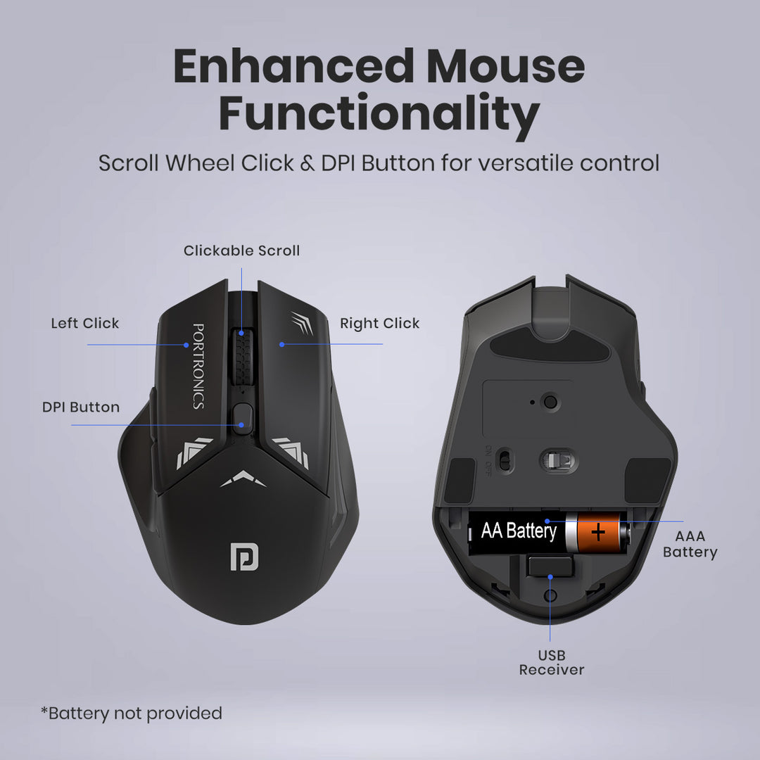 Portronics Key9 Combo wireless keyboard and Mouse at Discount