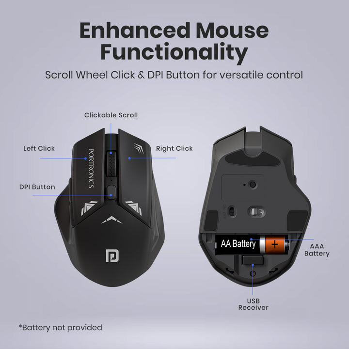 Portronics Key9 Combo Wireless Keyboard And Mouse At Discount