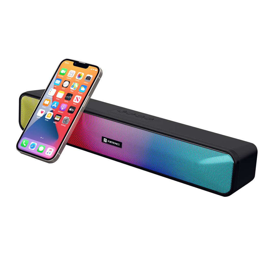 Buy Portronics Radian 16W Mini Bluetooth Sound bar with built-in mic
