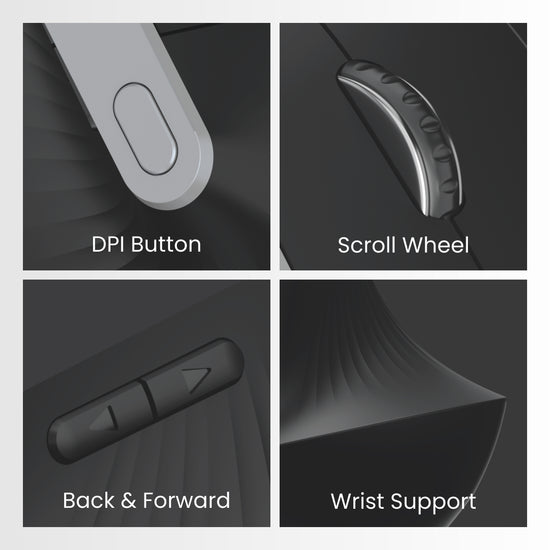 Buy Portronics Toad Ergo Wireless Vertical Mouse with 6D Buttons