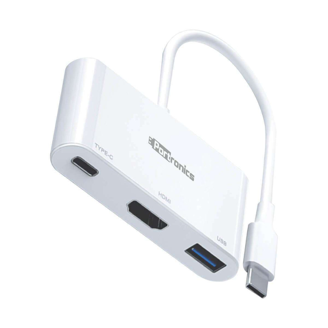 Buy Portronics C-Konnect: Type-C/USB/HDMI Multiport Adapter