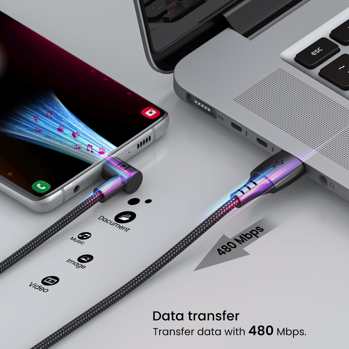 Shop Portronics Konnect HD Micro USB to micro cable with 3.0 A output.