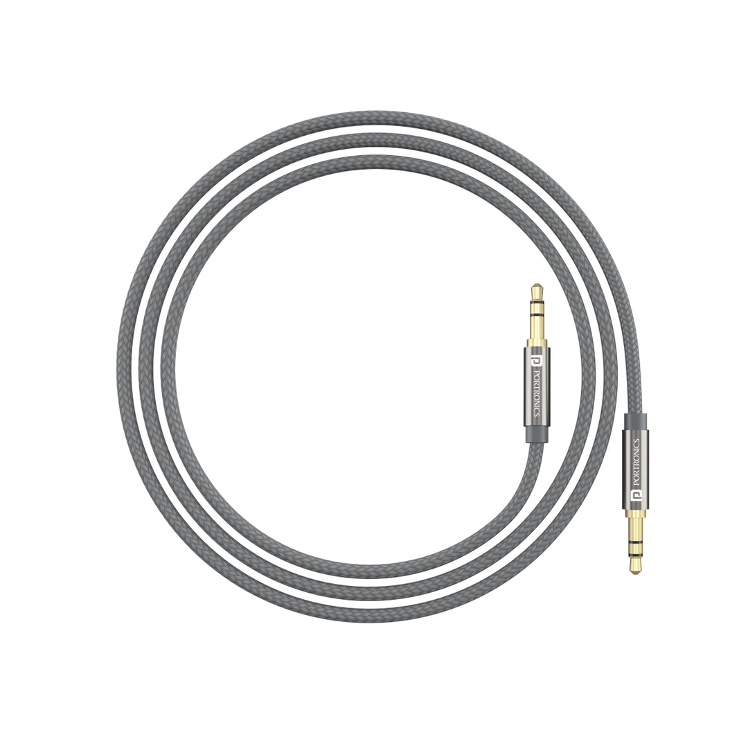 Shop Portronics KONNECT AUX 7 High Quality 3.5mm AUX Cable at Discount